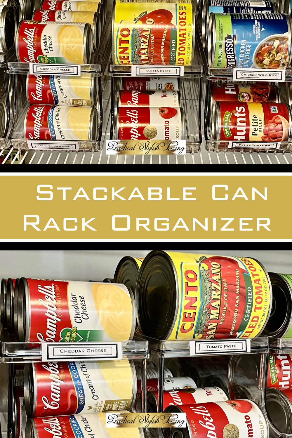 Stackable Can Rack Organizer | Practical Stylish Living | Home